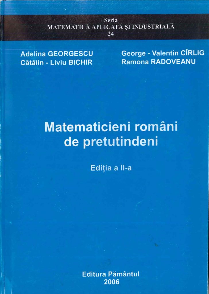 Georgescu-Cirlig-Bichir-Radoveanu 2006 Matematicieni romana de ...